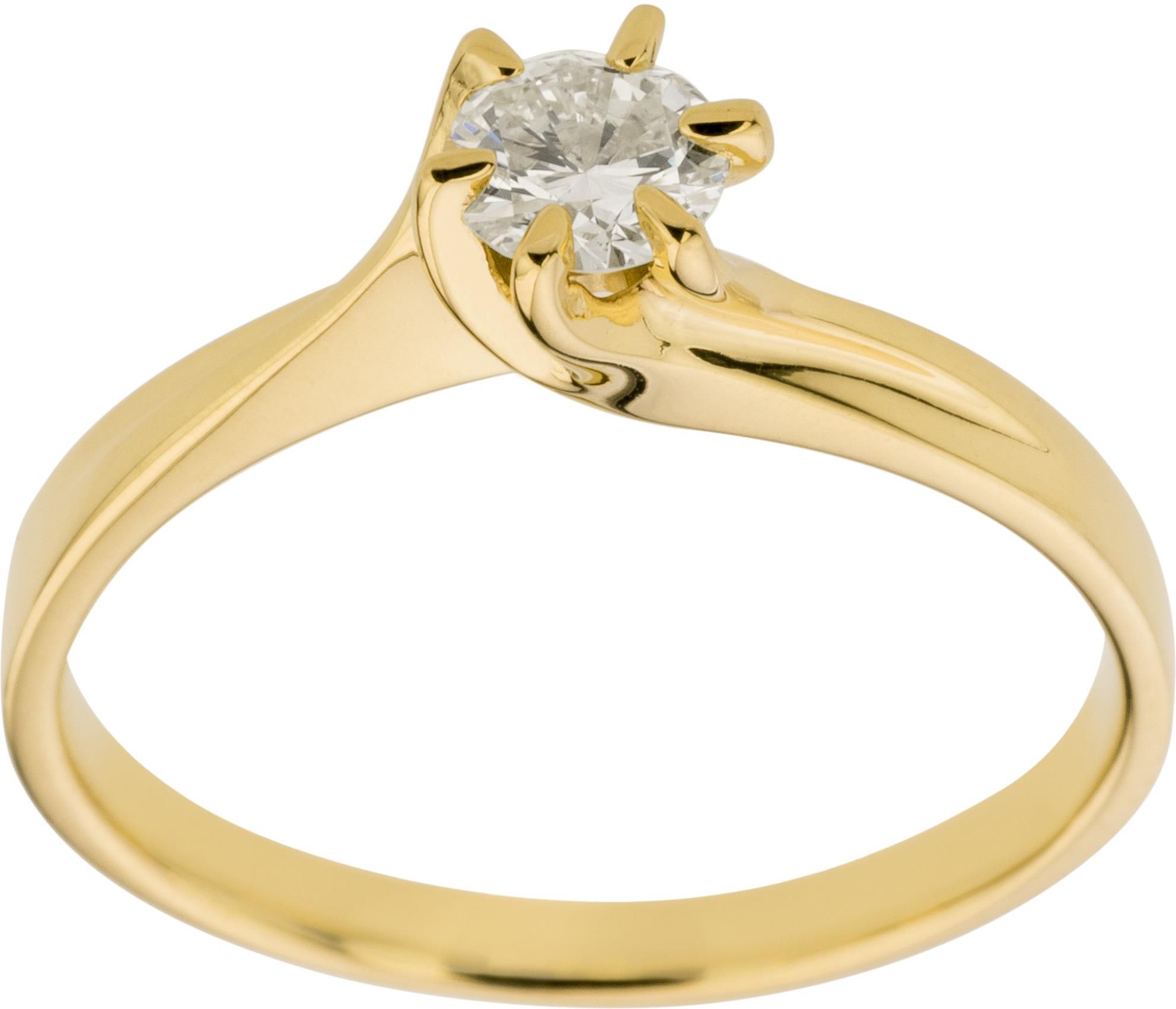 DIAMANTI ZŁOTY PIERŚCIONEK Z BRYLANTEM 0.32CT - Ceny i opinie - Ceneo.pl