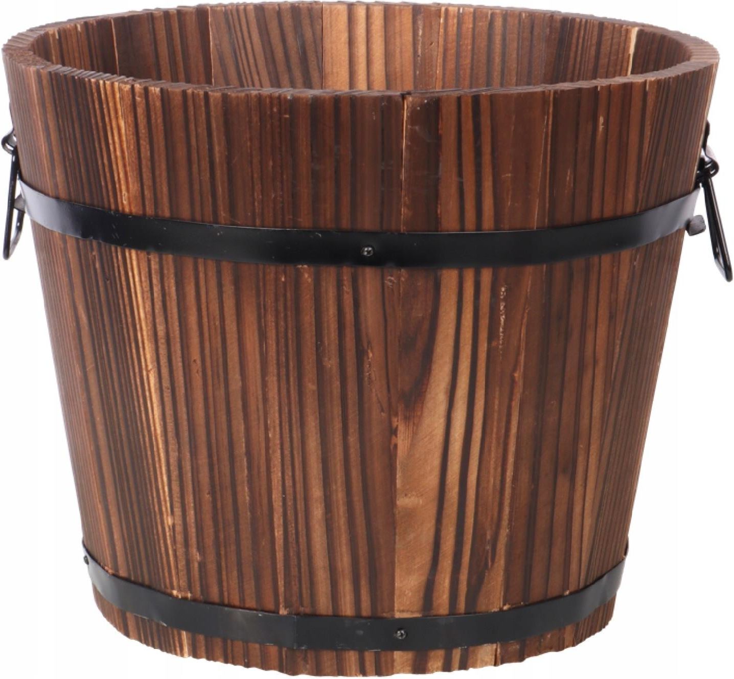 Donica Osłonka Drewniana Z Metal. Obręczami 24 cm - Ceny i opinie ...
