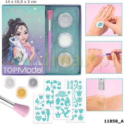 Depesche Tatuaże Brokatowe Top Model Dragon Love 11858A - - Ceny i ...