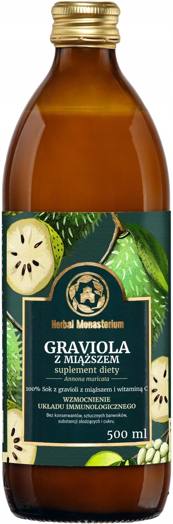 Sok z Gravioli i miąższem 100% Soku Grawiola 500ml (b46b3985) - Ceny i ...