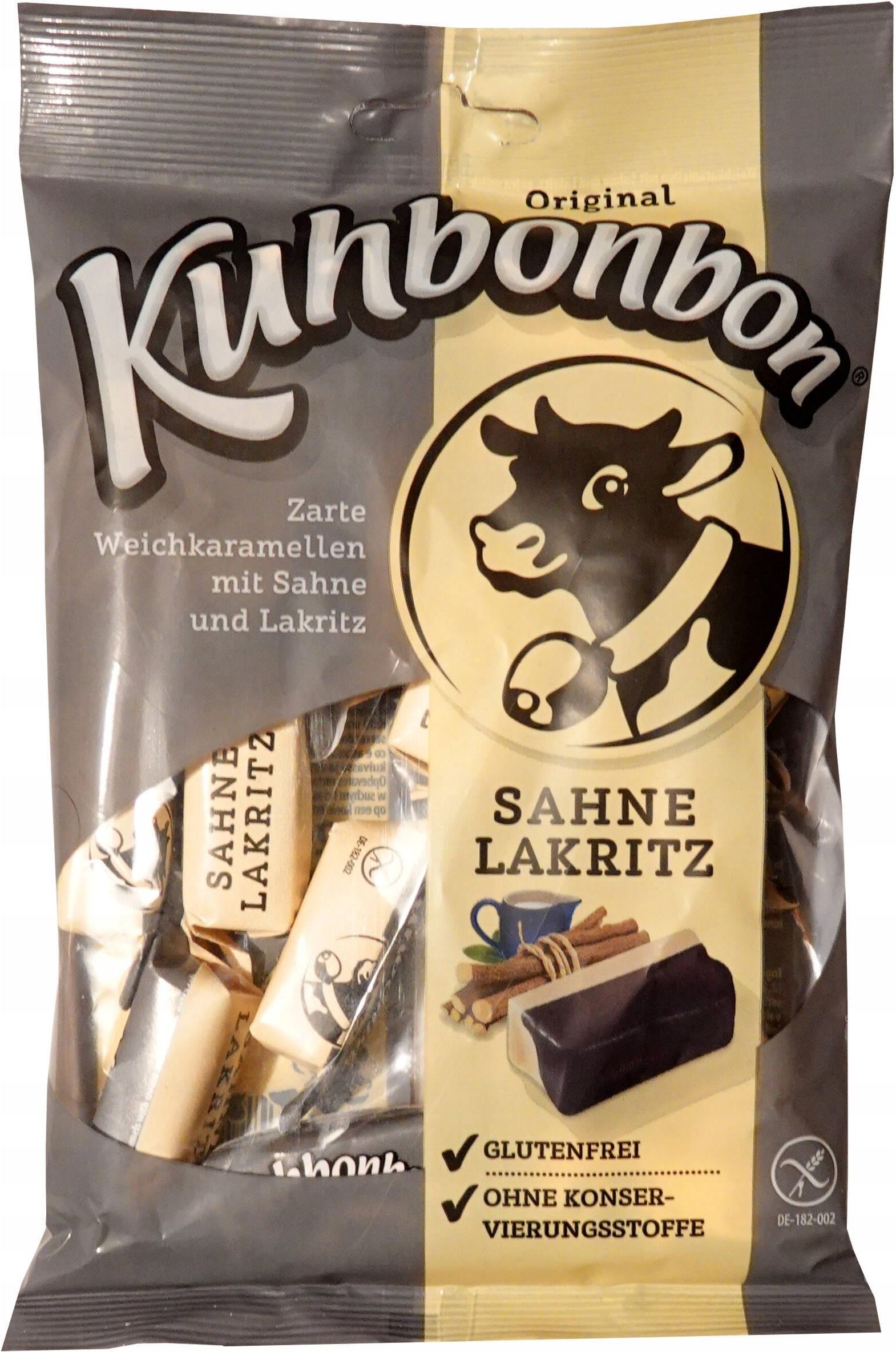 Krówki cukierki śmietana z lukrecją Kuhbonbon (57811ab9) - Ceny i ...