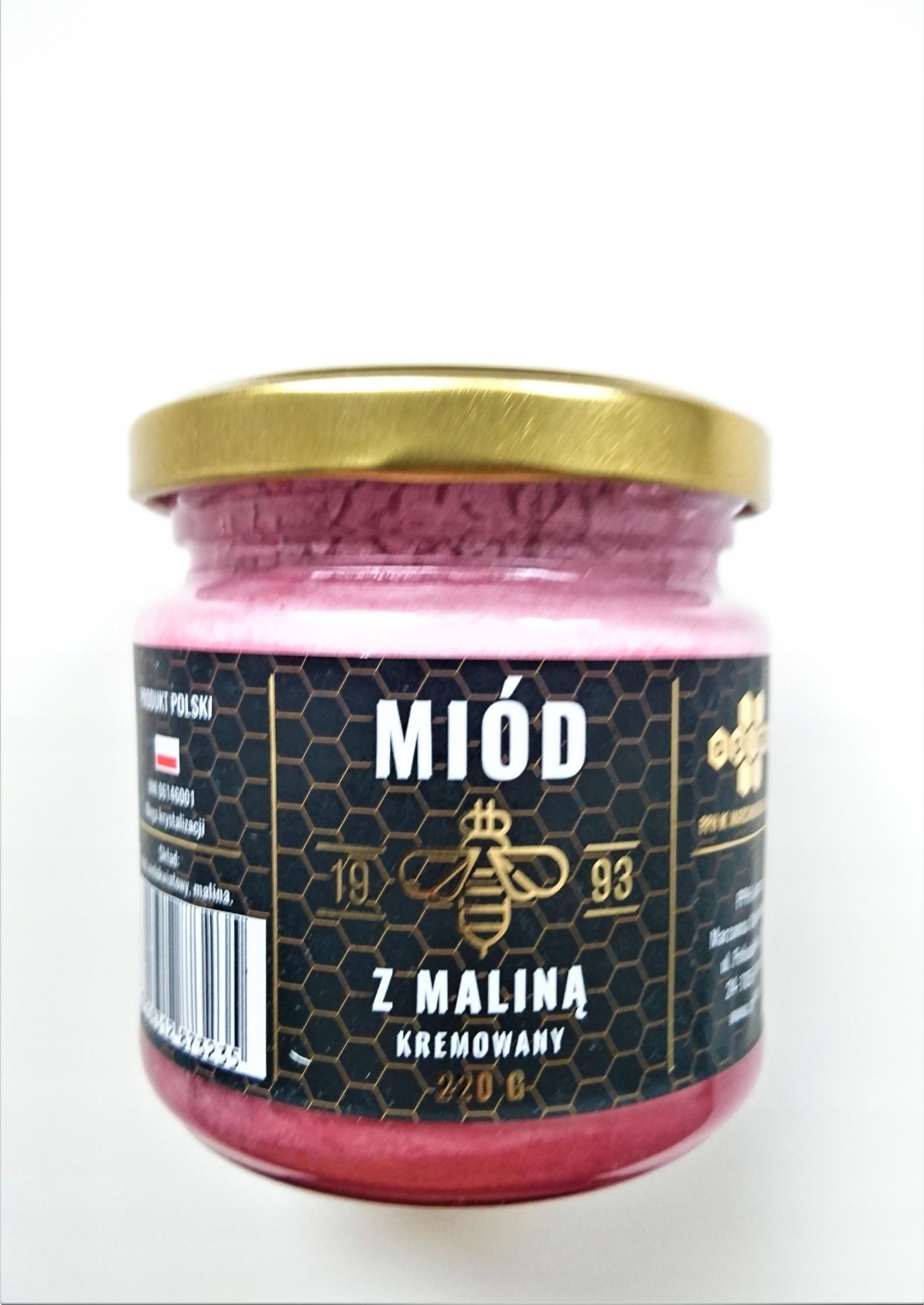 Polski Miód 100% Kremowany z Malinami 220g Apimar (d63b909f) - Ceny i ...
