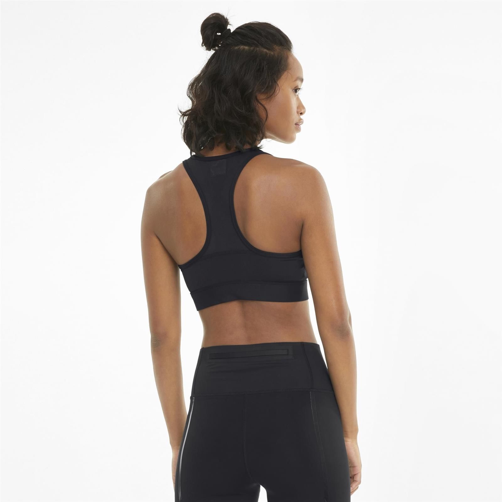 Puma Stanik Sportowy Damski High Impact Front Zip Czarny 52029501 ...