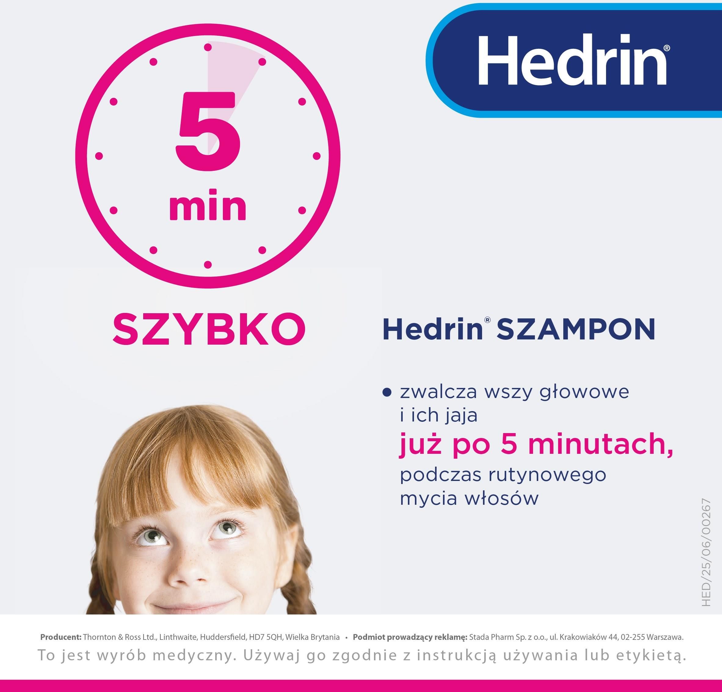 Hedrin Szampon leczniczy do zwalczania wszawicy 100 ml - Opinie, cena ...
