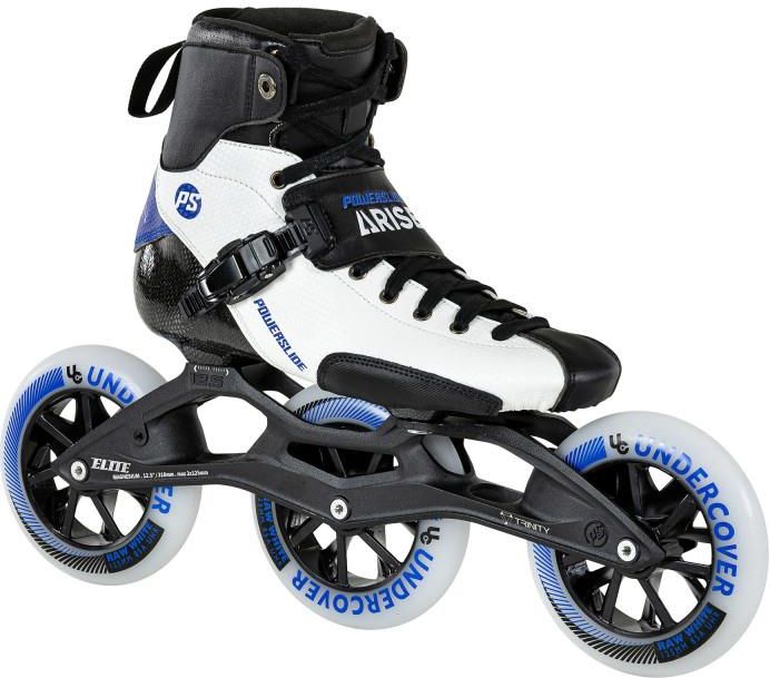 Rolki Powerslide Arise Marathon 125 Czarny Biały Niebieski - Cena i ...