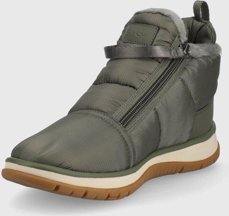 UGG śniegowce Lakesider Zip Puff kolor zielony - Ceny i opinie - Ceneo.pl