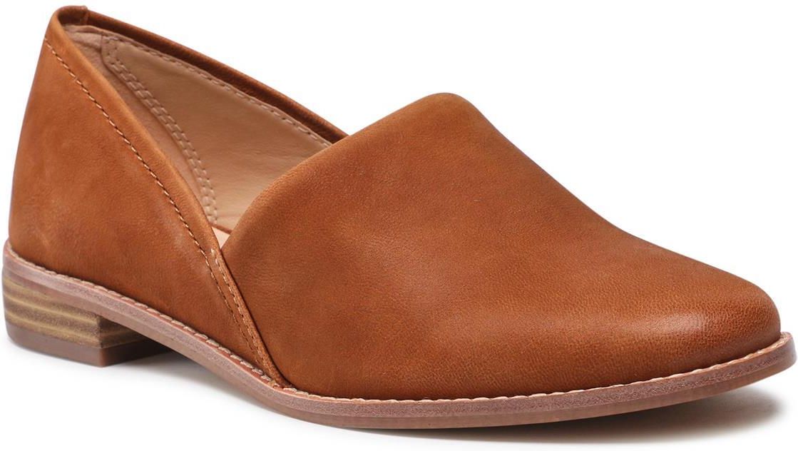 Półbuty CLARKS - Pure Easy 261573974 Tan Leather - Ceny i opinie - Ceneo.pl