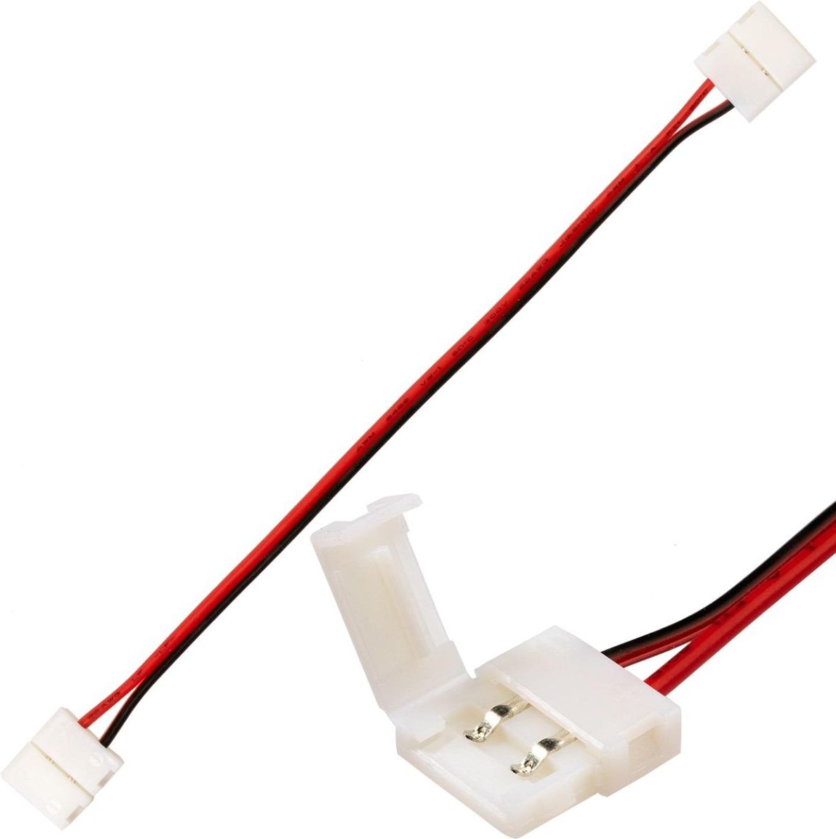 Akcesoria Lumiled Złączka do Taśm LED 10mm 2-PIN Dwustronna z Przewodem ...