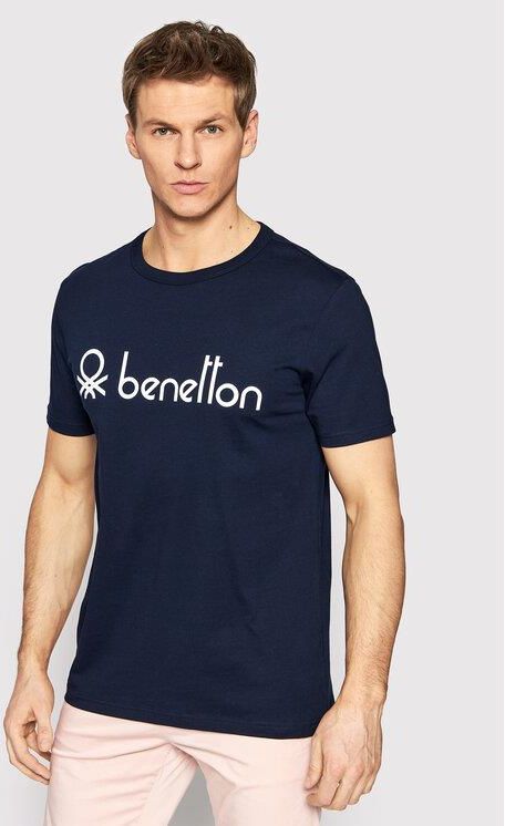 United Colors Of Benetton T-Shirt 3I1XU100A Granatowy Regular Fit ...