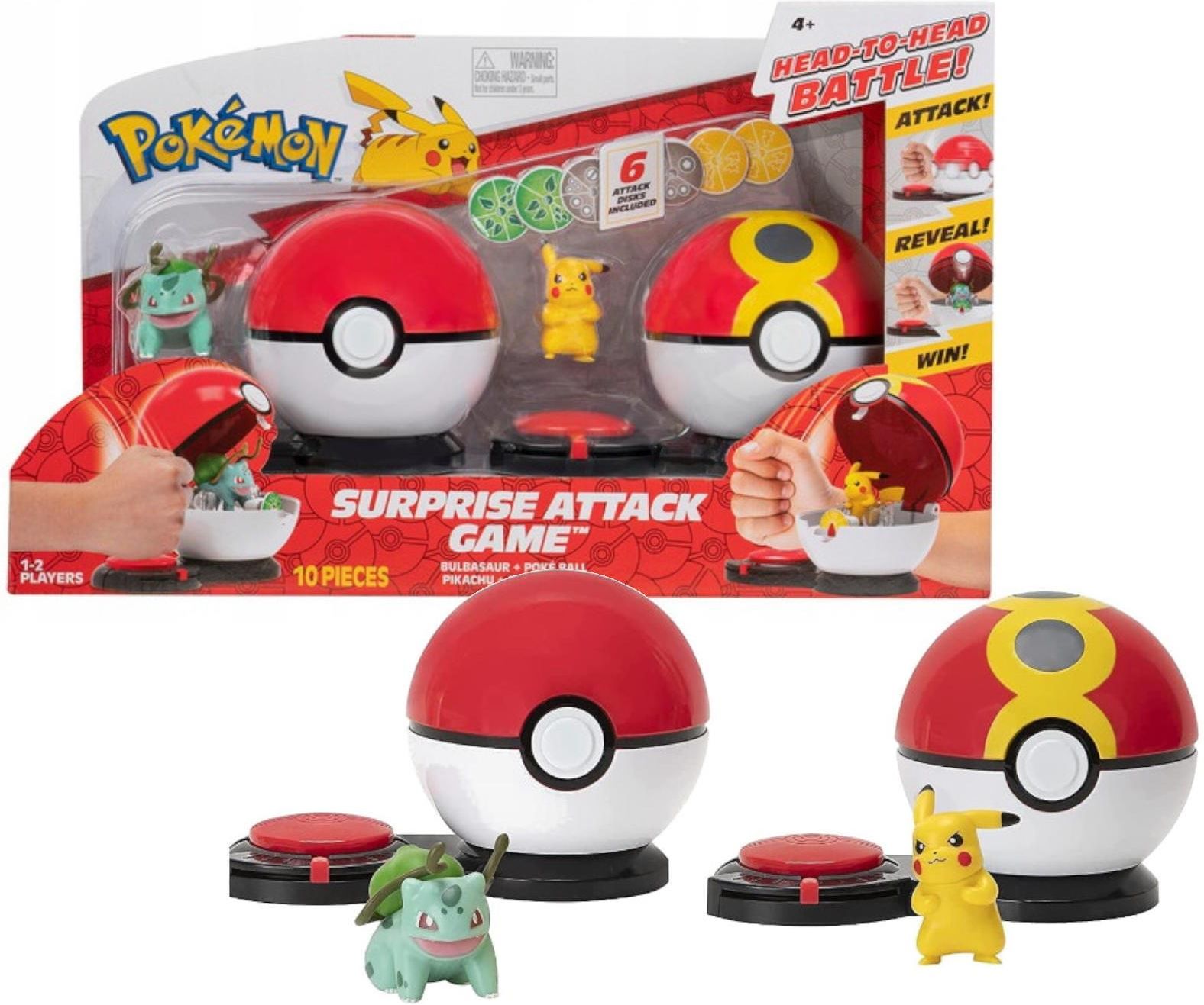 Pokemon Surprise Attack Pokeball Battle Game - Gra dla dziecka - Ceny i ...