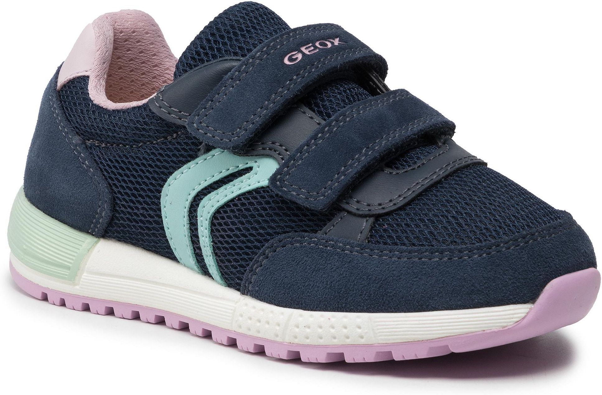 Sneakersy GEOX - J Alben G. A J15AQA 01422 C4358 M Navy/Watersea - Ceny i opinie - Ceneo.pl