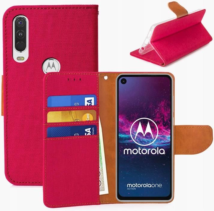 Etui Portfel Canvas do Motorola One Action - Etui na telefon, ceny i ...