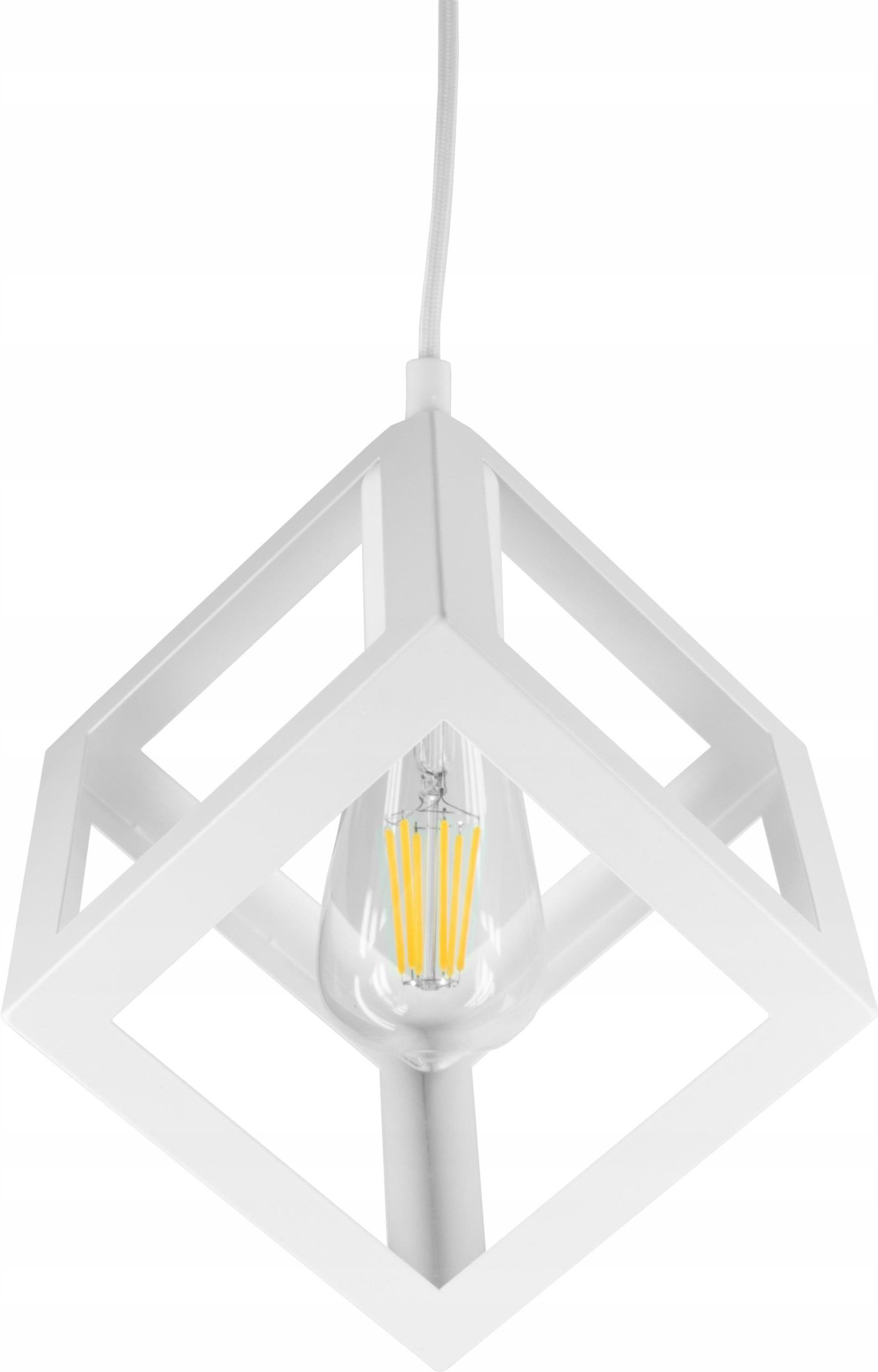 Smartled Lampa sufitowa wisząca Edison Loft Cube E27 Led (0393WHITE ...