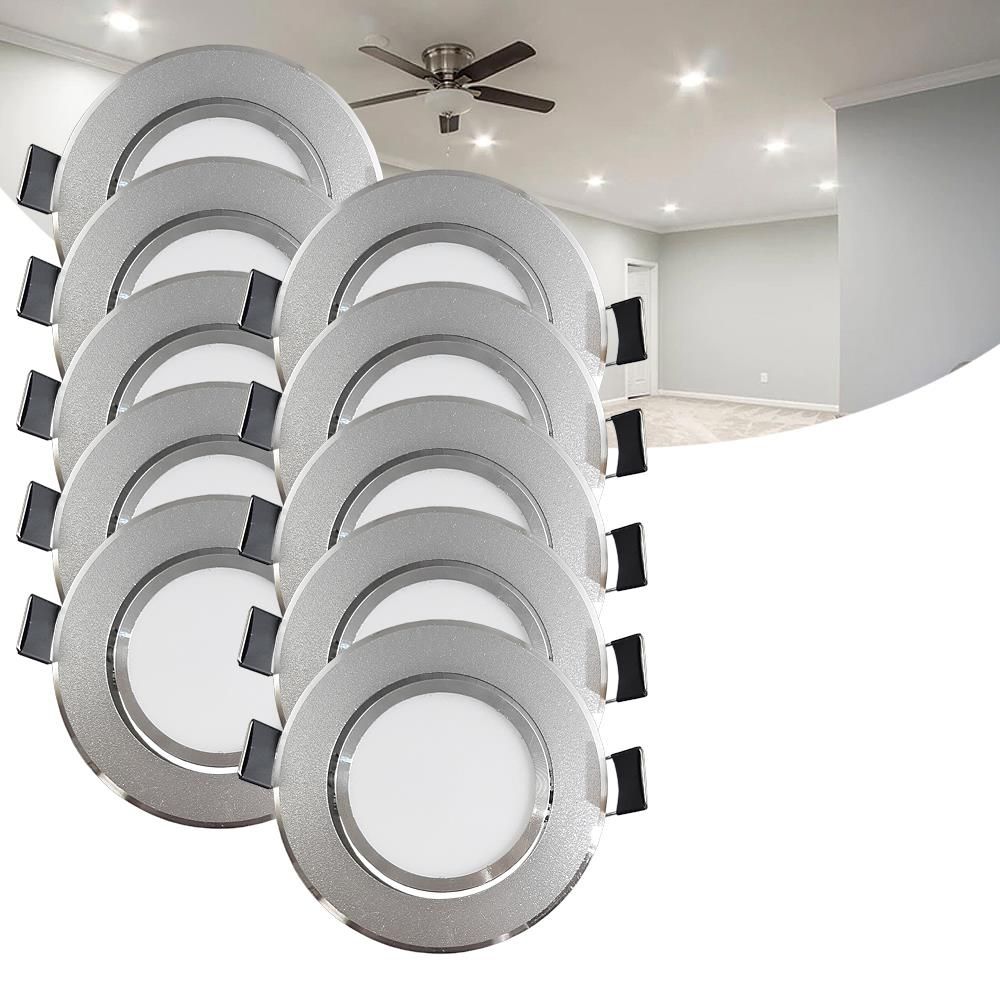 Focus Led 10 Sztuk Oczko Sufitowe Led 230V 7W Okrągłe Zimna (301029 ...