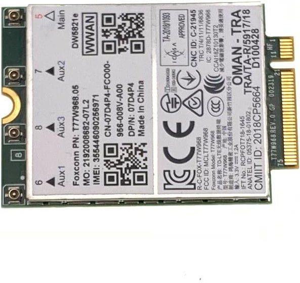 Podzespoły do laptopa DELL MODEM WWAN QUALCOMM SNAPDRAGON X20 LTE ...