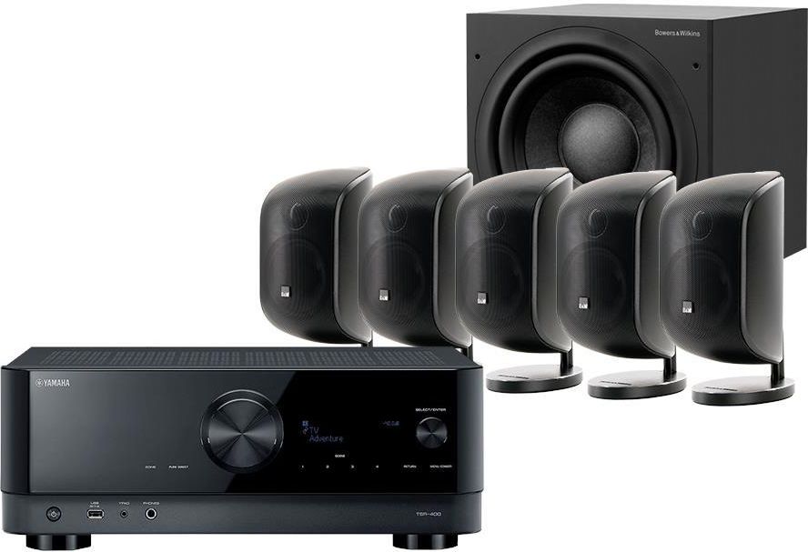 Kino domowe Yamaha TSR-400 + Bowers & Wilkins 5x M-1 + ASW 608 Czarny ...