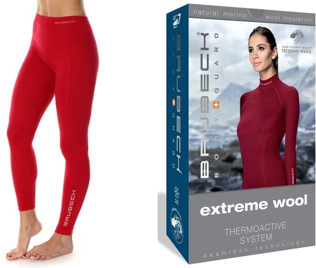 Wełniane Getry Brubeck Extreme Wool Woman Bordo L - Ceny i opinie ...