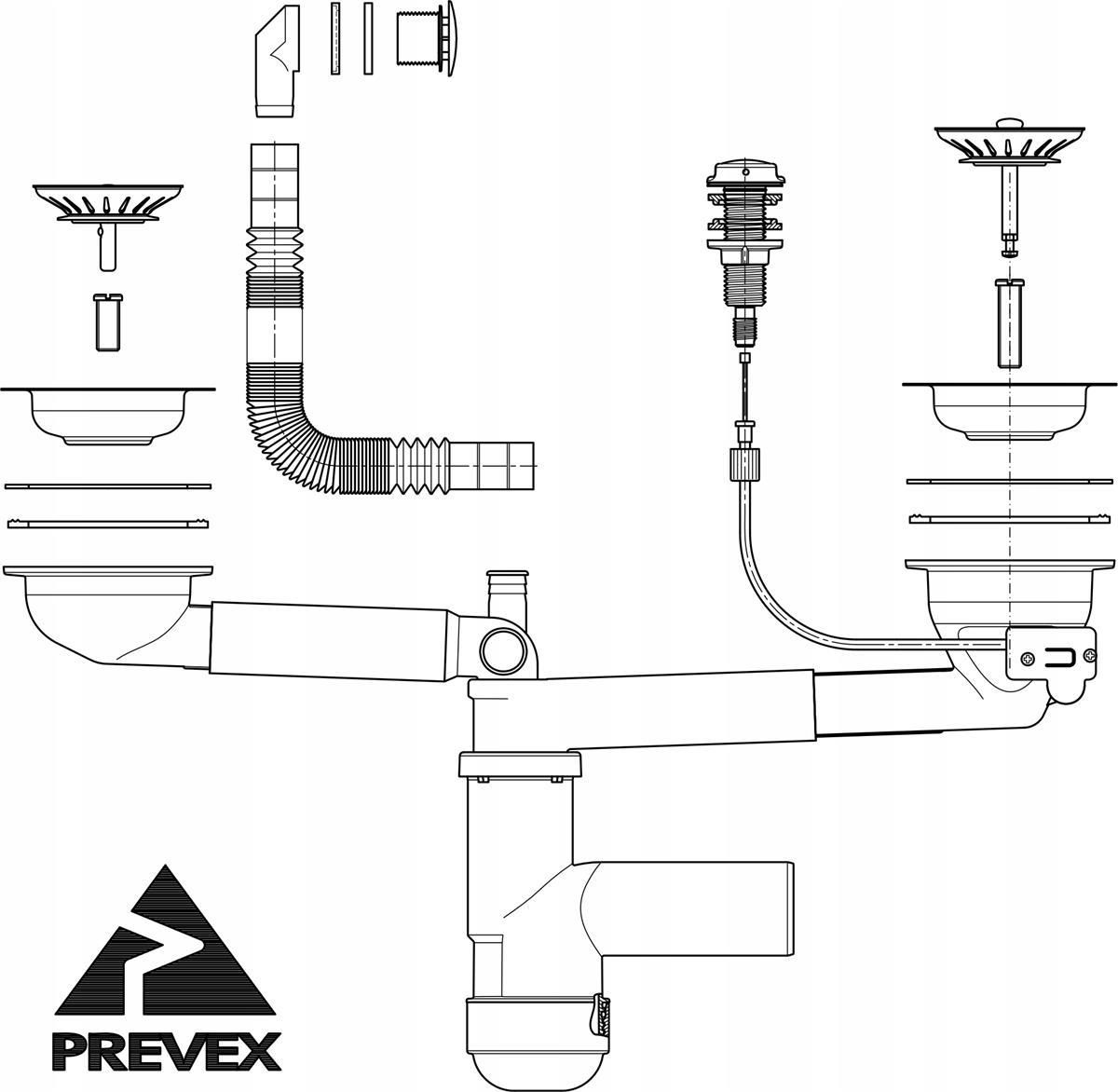 Syfon Brenor Prevex SYFON2KAPREVEX - Opinie i ceny na Ceneo.pl