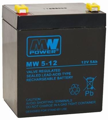 Akcesoria alarmowe MW Power Akumulator AGM mocowy MWH 5-12 12V (5Ah)/200W (MWH 5-12) - Opinie i ...