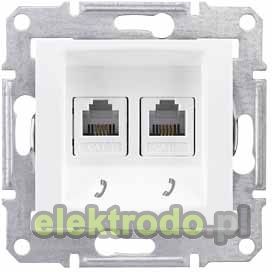 Gniazdo elektryczne Schneider telefoniczne podwójne RJ11 Sedna - Opinie ...