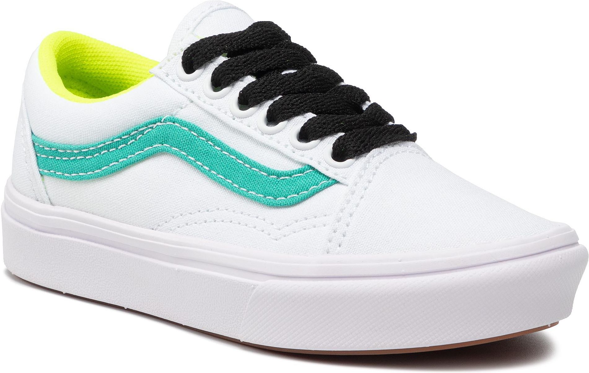 Tenisówki VANS - Comfycush Old VN0A4U1QABU1 (Fluro) Atlantis/Tru Whi ...