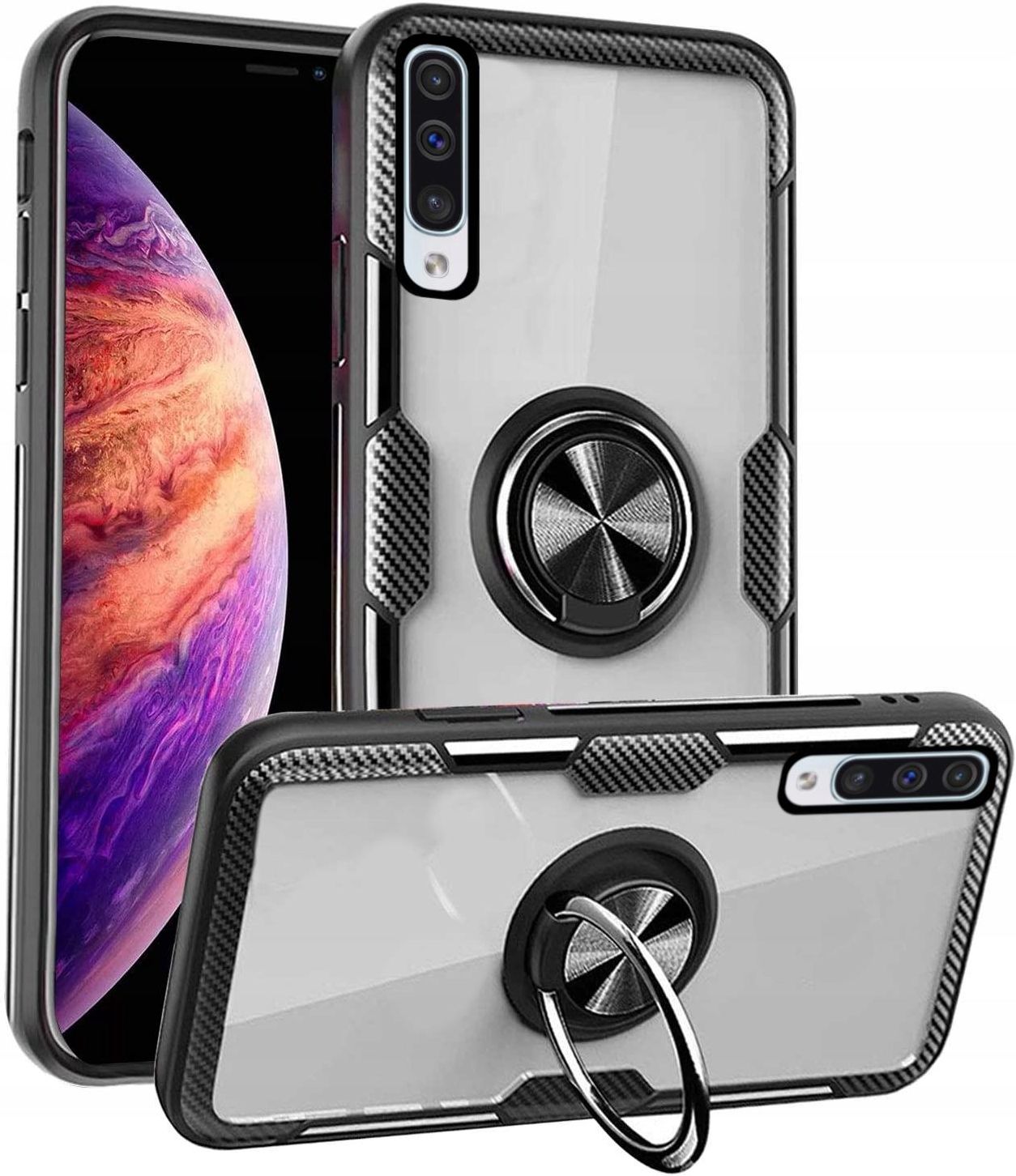 Etui Do Samsung Galaxy A70 Clear Ring Case + Szkło - Etui na telefon ...