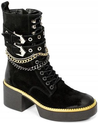 Trzewiki Carinii B7482-H20-000 Czarny - Ceny i opinie - Ceneo.pl