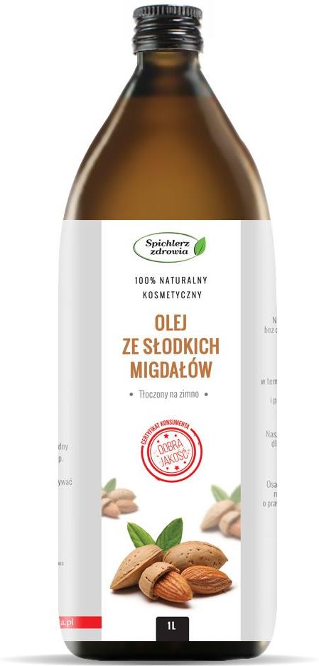 Spichlerz Zdrowia OLEJ ZE SŁODKICH MIGDAŁÓW 500ml - Ceny i opinie - Ceneo.pl