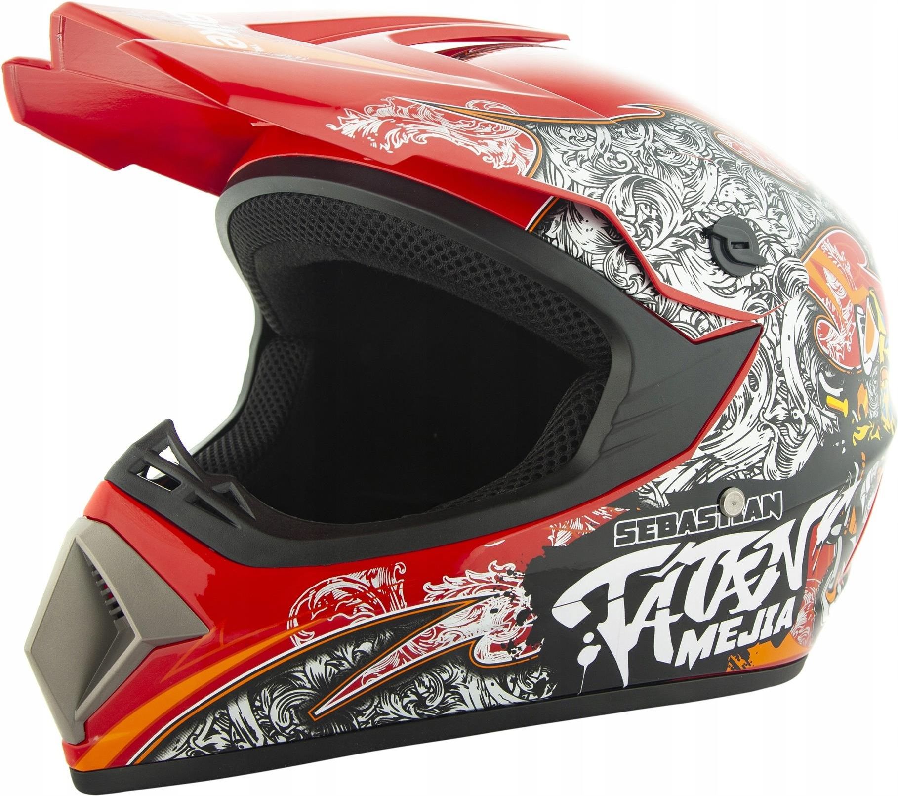 Kask motocyklowy City-Bike KASK CROSSOWY LEKKI NA ENDURO QUAD ATV CROSS ...