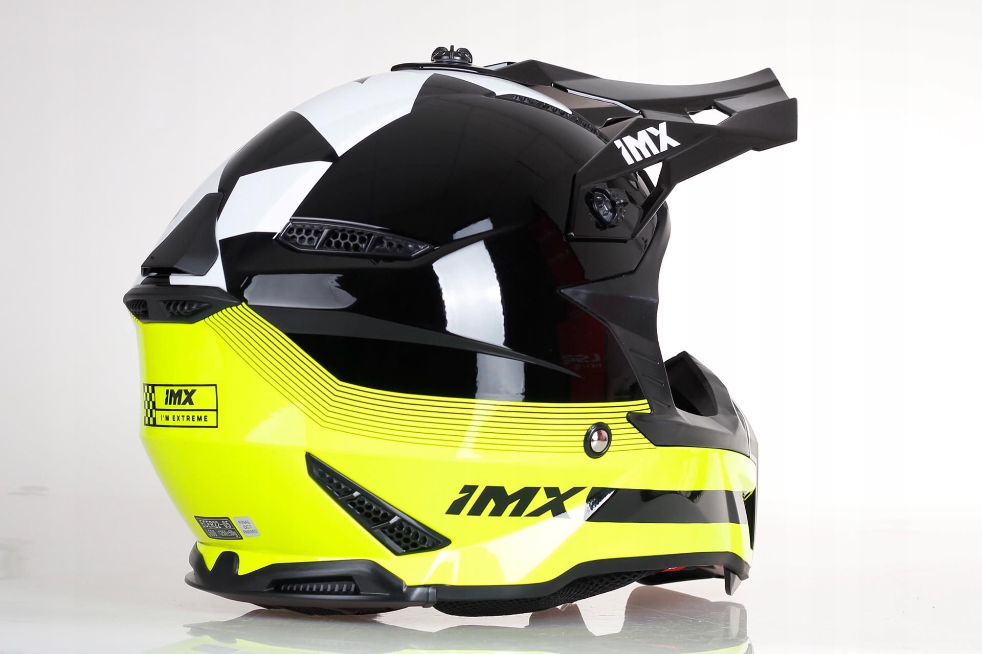 Kask motocyklowy Imx Fmx-02 Black Yellow Cross Atv Off-Road - Opinie i ...