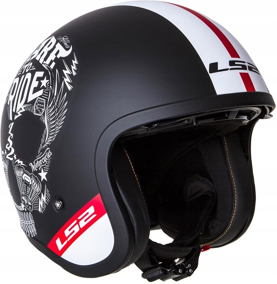 Kask motocyklowy Ls2 STYLOWY LEKKI KASK RETRO OF599 SPITFIRE INKY S ...