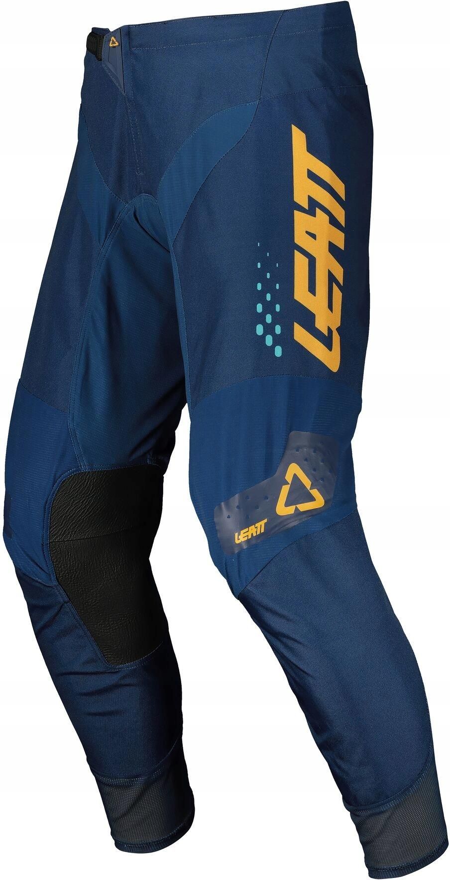 Odzież motocyklowa Leatt Spodnie Moto 4.5 Pants Blue/Gold Granatowe ...