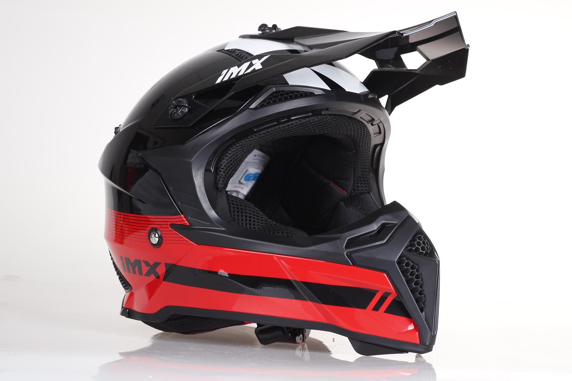 Kask motocyklowy Imx Fmx-02 Black Red Cross Atv Off-Road - Opinie i ...