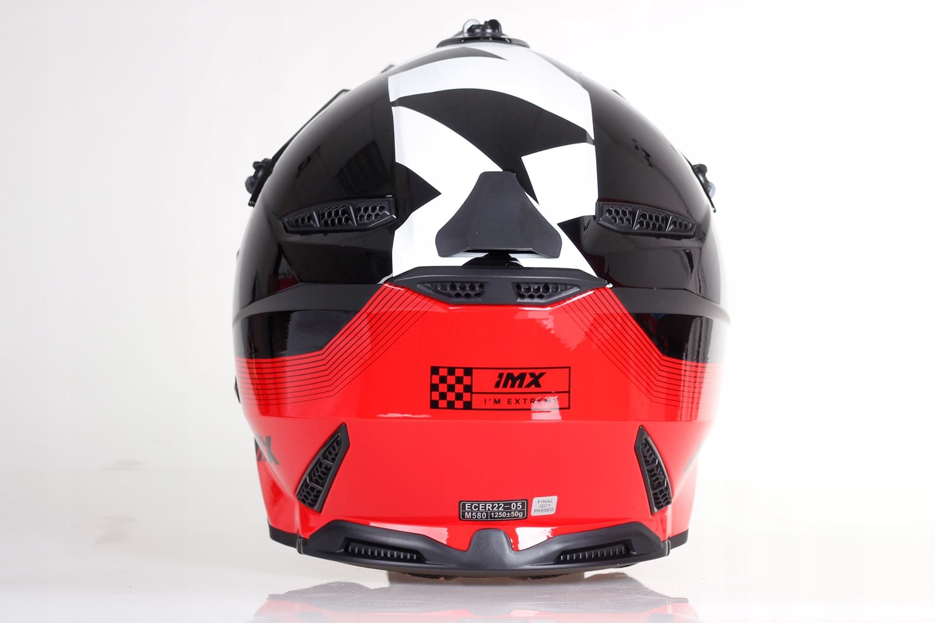 Kask motocyklowy Imx Fmx-02 Black Red Cross Atv Off-Road - Opinie i ...