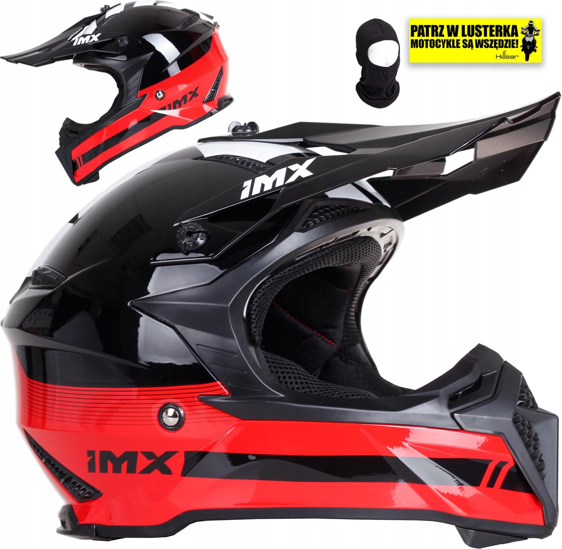 Kask motocyklowy Imx Fmx-02 Black Red Cross Atv Off-Road - Opinie i ...