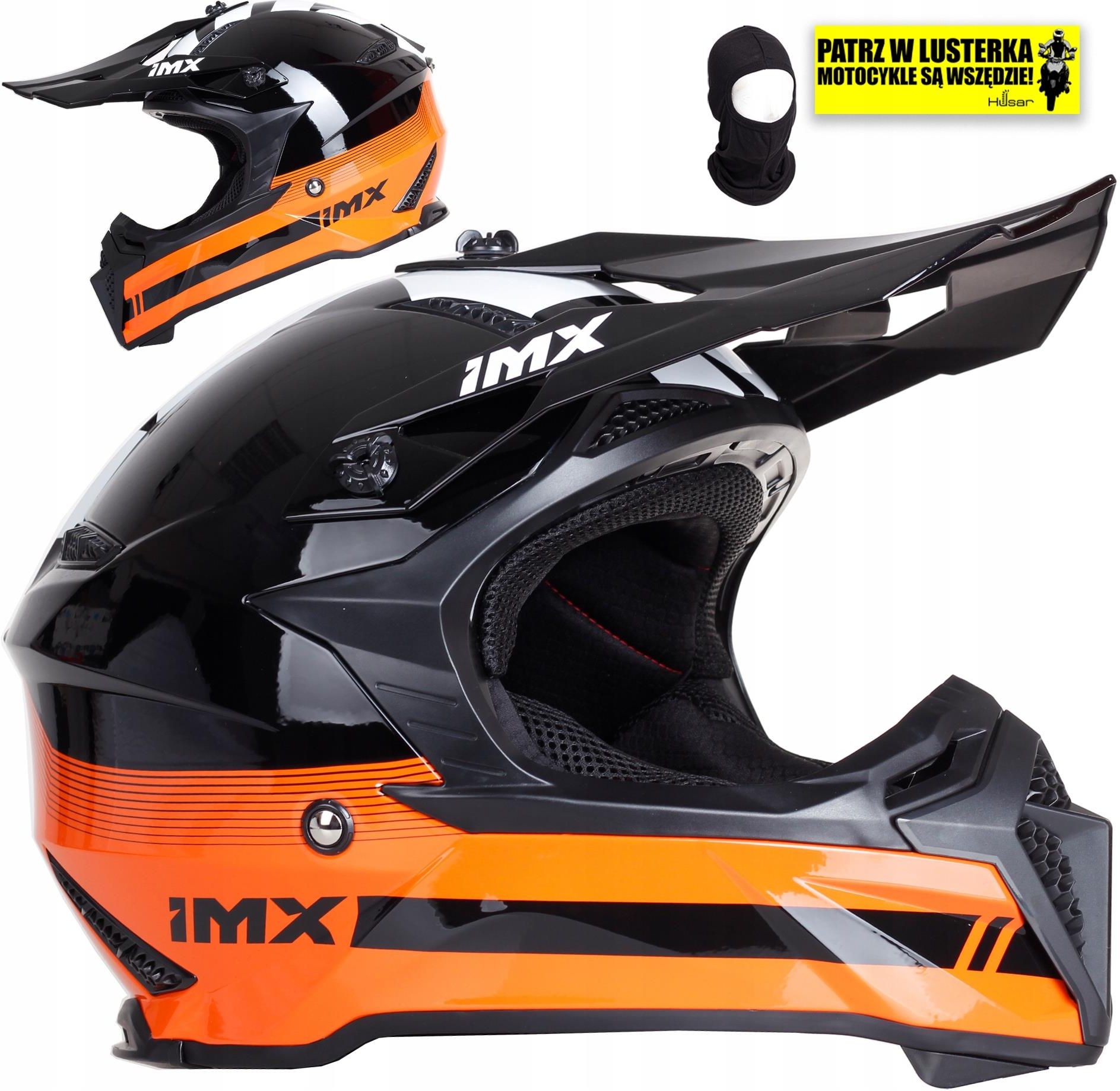 Kask motocyklowy Imx Fmx-02 Black Orange Cross Atv Off-Road - Opinie i ...