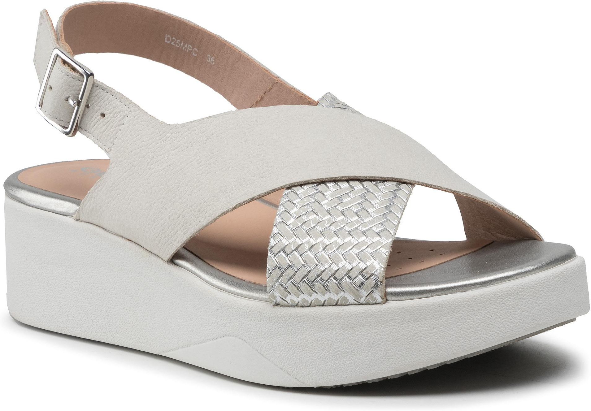 Sandały GEOX - D Laudara C D25MPC 0335J C0626 Off White/Silver - Ceny i ...