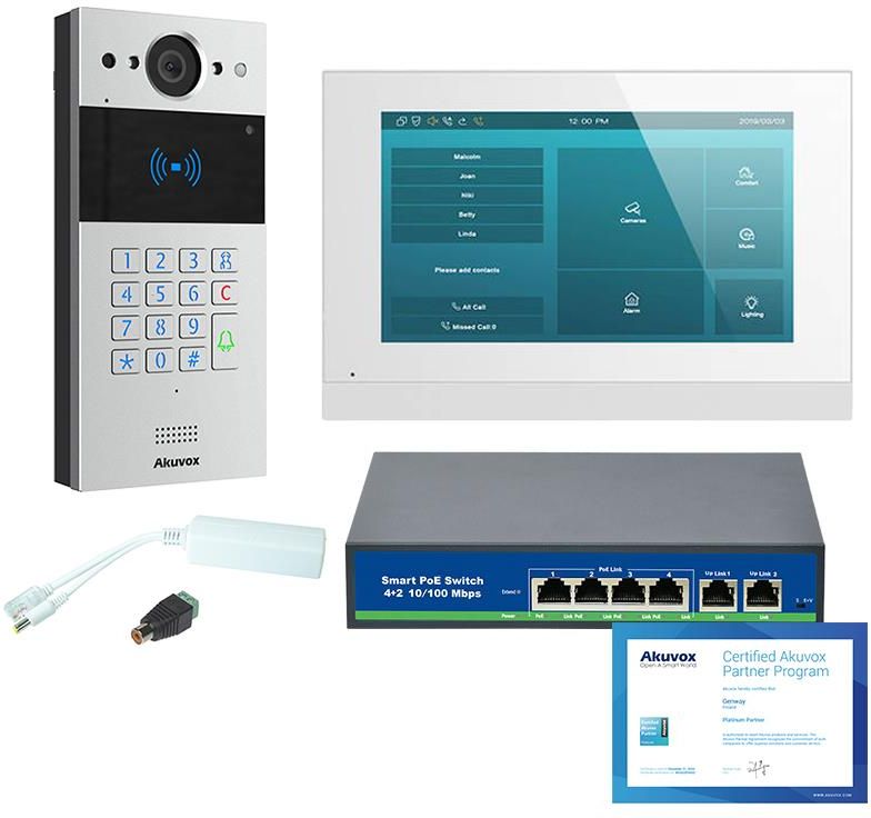 Videofon Akuvox zestaw jednorodz R20K C313 BIAŁY - Opinie i ceny na ...