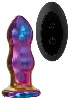 Dream Toys GLAMOUR GLASS REMOTE VIBE CURVED PLUG - wibrujący korek ...