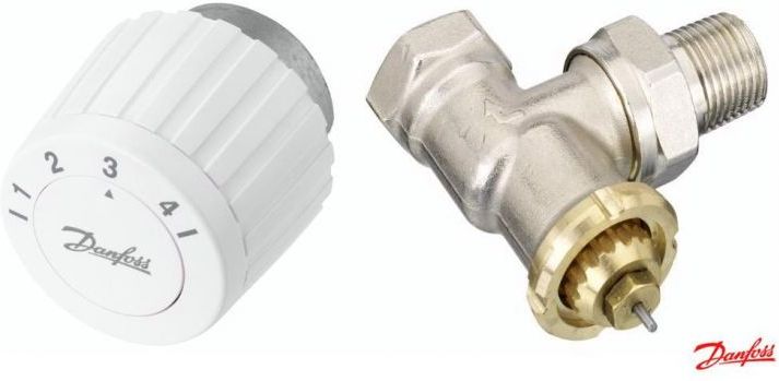 Zawór Danfoss RTL zawór kątowy 1/2 FJVR + głowica FJVR - Opinie i ceny na Ceneo.pl