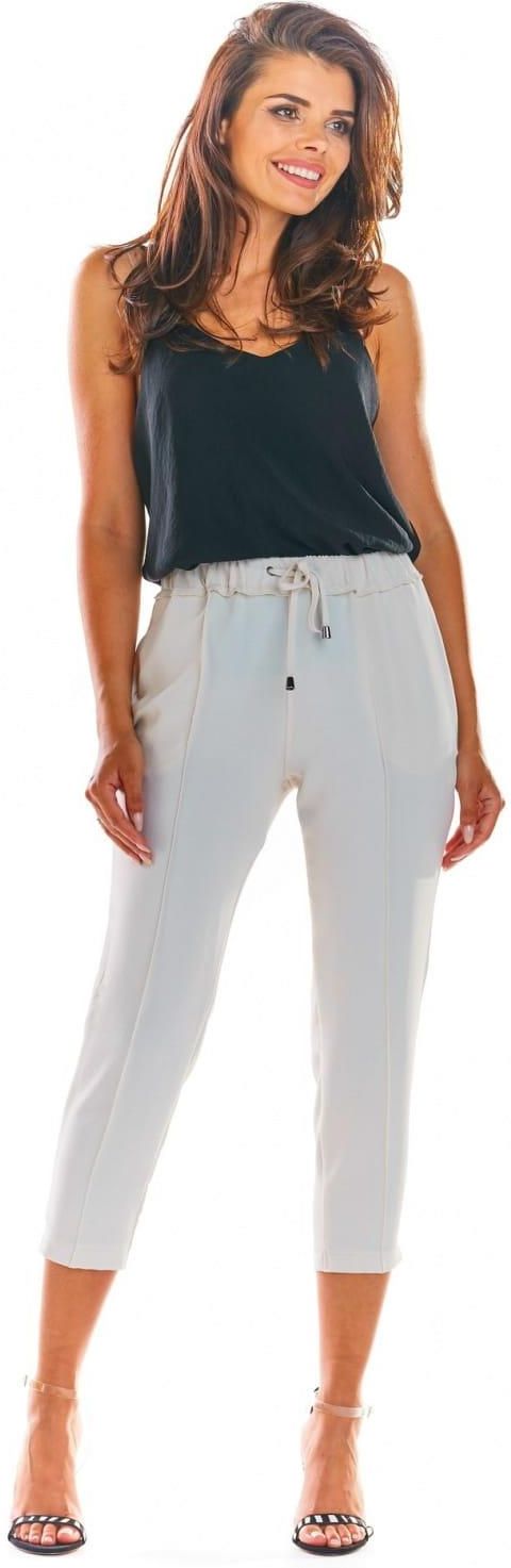 Spodnie Damskie Model A306 Beige - Ceny i opinie - Ceneo.pl