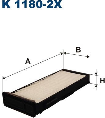 Filtr kabinowy Filtr powietrza kabiny MITSUBISHI CARISMA 95 KPL.2-SZT ...