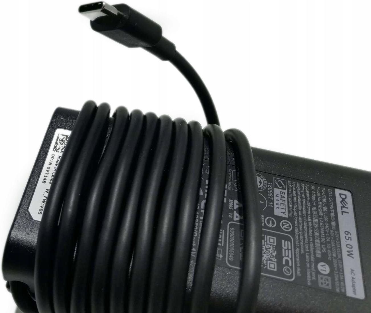 Zasilacz do laptopa DELL ZASILACZ 65W USB-C LA65NM190 20V 3.25A 0VT148 ...