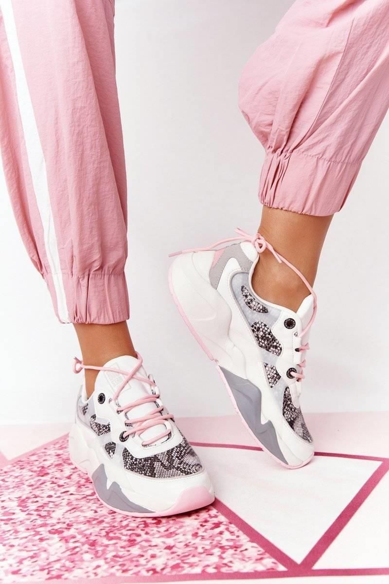 Damskie Sportowe Buty Memory Foam Big Star HH274326 Białe - Ceny i ...