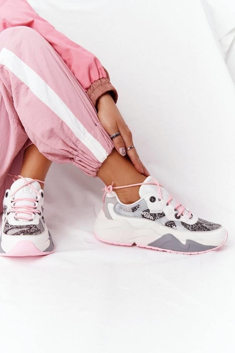 Damskie Sportowe Buty Memory Foam Big Star HH274326 Białe - Ceny i ...