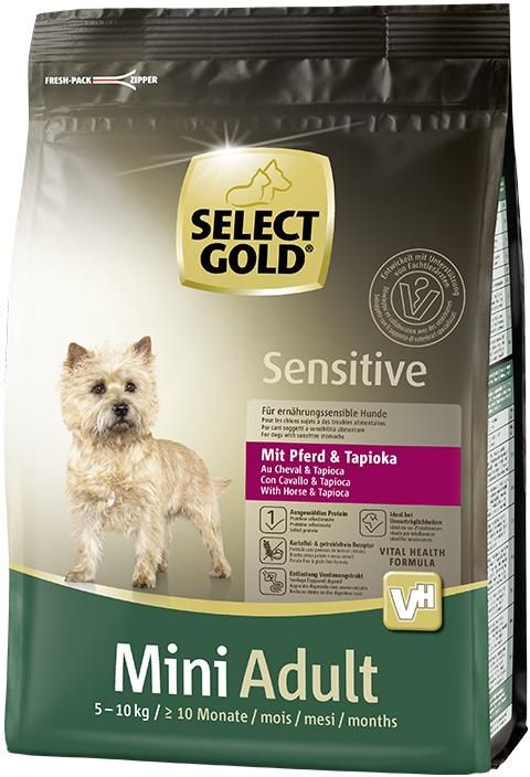 Karma Select Gold Sensitive Adult Mini Z Koniną I Tapioką 1Kg - Ceny i ...