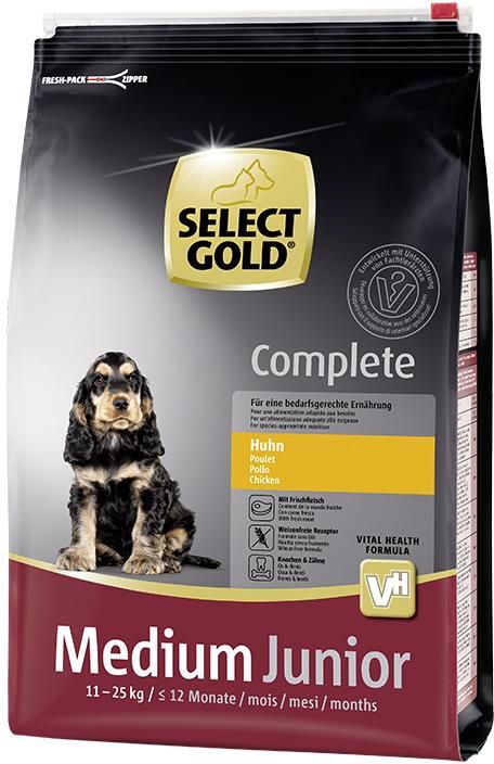 Karma Select Gold Complete Junior Medium Kurczak 4Kg - Ceny i opinie ...