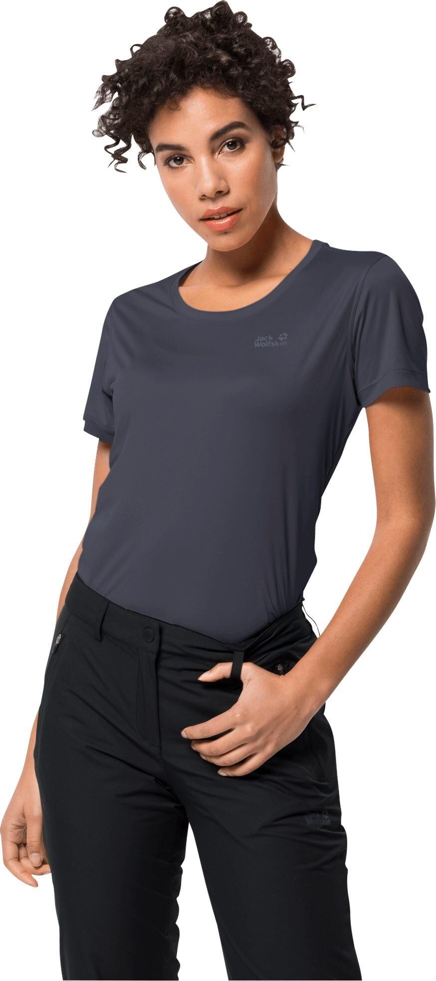 Jack Wolfskin Tech Tee Women Szary - Ceny i opinie - Ceneo.pl