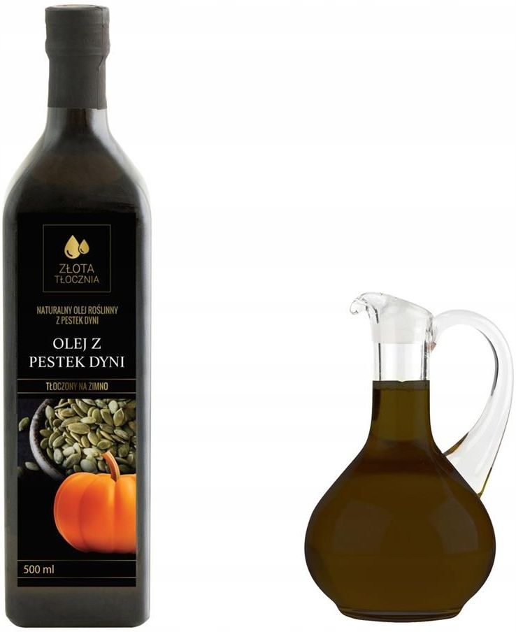 Olej z pestek dyni 500ml zimnotłoczony 100% świeży (343c00d9) - Ceny i opinie - Ceneo.pl