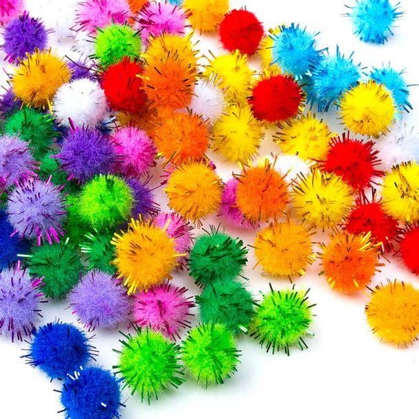 Pomponiki Ozdobne Mix Kolorowy 100 Sztuk 0,5Cm - Ceny i opinie - Ceneo.pl